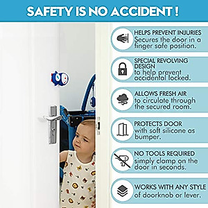 Baby Finger Pinch Guard Baby Door Stopper Safety Cute Penguin Doorstop Slam Stopper for Prevent Kids and Pet Finger Injuries, Door Slams, Getting Locked(1pieces)