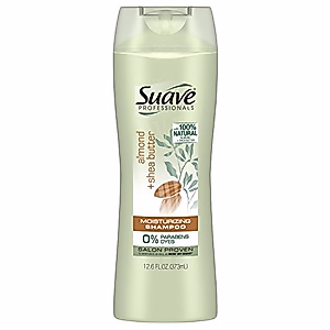 Suave Professionals Moisturizing Shampoo, Almond + Shea Butter, 12.6 oz