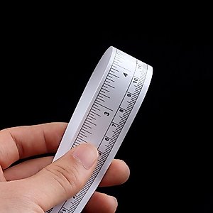 Self-Adhesive Measuring Tape, Double Scale Stick on Workbench Ruler, Sticky Tape Measure for Work Bench, Saw Table, Drafting Table, 36"
