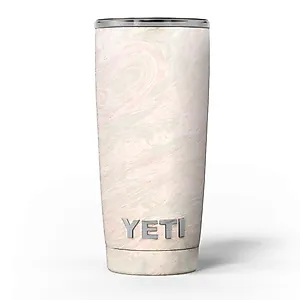 Design Skinz Pink Slate Marble Surface V47 - Skin Decal Vinyl Wrap Kit Compatible with The Yeti Rambler Cooler Tumbler Cups