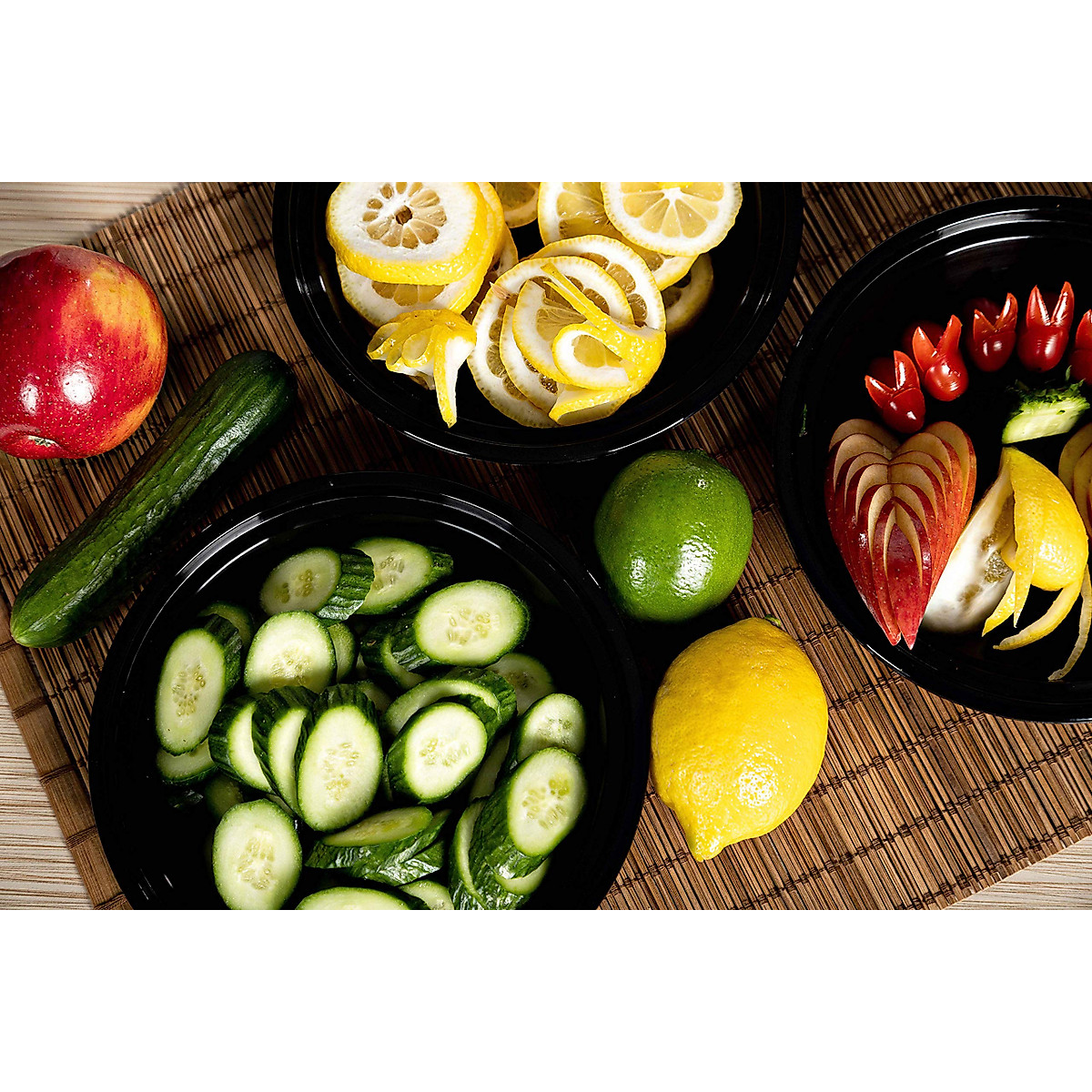 [25 Set] 20oz Meal Prep Containers with Lids - Ideal for Lunch Containers, Food Prep Containers, Food Storage Bento Box,Portion Control | Stackable | Microwave | Dishwasher | Freezer Safe Compartment) 20oz 1 Compartment x25