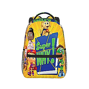 CONPELSON Backpacks Super Anime Why! Adjustable Laptop Backpack Double Shoulder Bag for Women Men Climbing Shopping Work