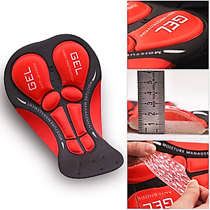 LIXADA Men's Cycling Shorts 3D Padded MTB Bicycle Bike Underwear Shorts Breathable,Quick Dry Pants,Lightweight Shorts