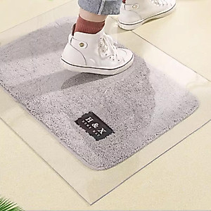 Office Chair Mat for Carpet Pad 24x24in 31x48in 35x39in 48x71in 55x55in Floor Protector Mats Anti-Scratch Waterproof 0.06" 0.08" Thick (Color : T1.5mm/0.06", Size : 16x31in)