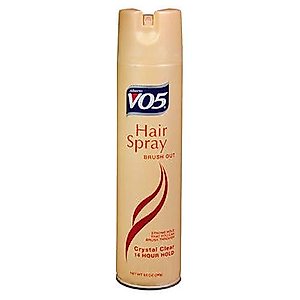VO5 Brush Out Crystal Clear 14 Hour Hair Spray Aerosol Hard To Hold 8.5oz (Pack of 3)