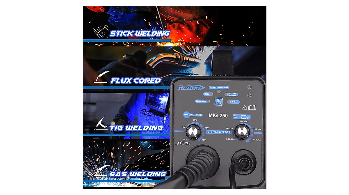 Versatile Redbo MIG-250 4-in-1 Welding Machine