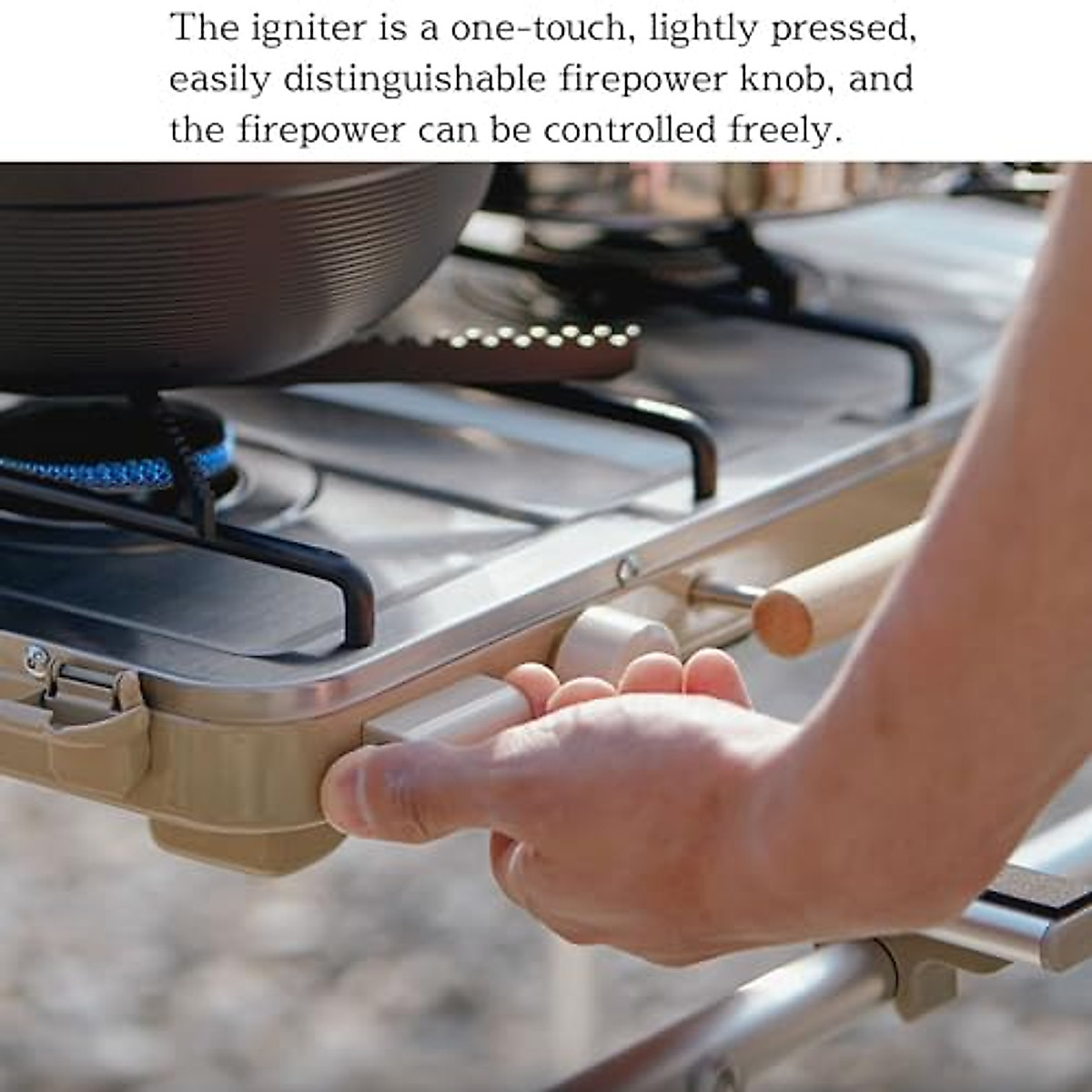 Naturehike 2-Burner Camping Stove, Portable Camping Grill/Stove with Adjustable Burners, Wind Guards, and 17061 Total BTUs of Power, Perfect for Camping & Hiking