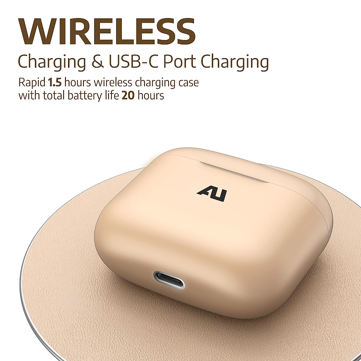 Ausounds AU-Stream True Wireless Bluetooth Earbuds, Gold