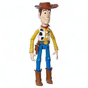 Mattel Disney and Pixar Toy Story Large Action Figure, Posable Woody Collectible in Signature Sheriff Look with Removable Hat, 12-inch Scale