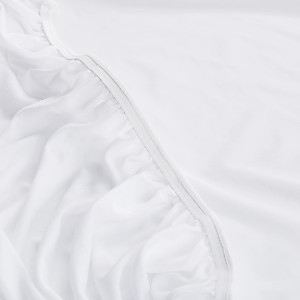 Serta Power Chill Full Size Waterproof Mattress Cover, Soft and Breathable Cooling Mattress Protector, 15" Elastic Deep Pocket for Secure Fit, White