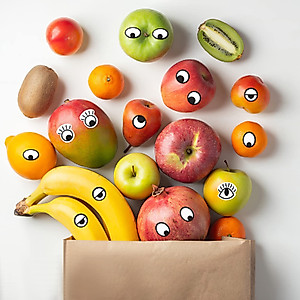 THINP Eye Stickers, 1000 Pcs Self-Adhesive Stickers, Children Stickers, Cartoon Mini Labels for DIY Crafts, Scrapbook, Notebook, Party Favor (Black)