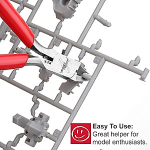 P.I.T. 4.5 Inch Model Nipper, Single Blade Gundam Nipper with Non-Slip Grip, Sprue Cutter Hobby Nippers,Model Kit Nippers for Plastic Gunpla Model Building