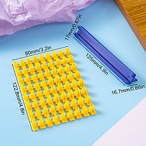 72 PCS Numbers Alphabet Stamps Cake Mold, PAGOW 32 PCS Plastic Cookie Cutter, DIY Baking Tools With 1 Fixing Tool (9 Shape Cutters)