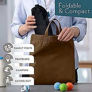 Baby Portable High Chair Booster Seat with Carry Bag by Vevoza- Cloth Harness Toddler Chair Seat with Adjustable Straps to Fit Any Chair- Machine Washable Toddler Feeding/Eating Travel Seat Accessory