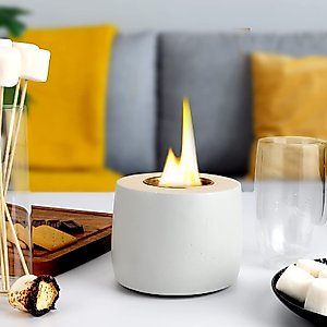 Tabletop Fire Pit Alcohol Fireplace Portable Tabletop Fireplace Mini Fire Bowl for Home Decor Use at Valentine's Day, Party, Dining Time, and Birthday