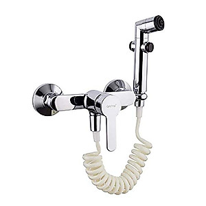 MINJING Water-Tap Bath Shower Systems Bidet Faucet Single Cold Water Shower Toilet Seat Bidet Bathroom Toilet Sprayer Bidet Bathroom Mixer