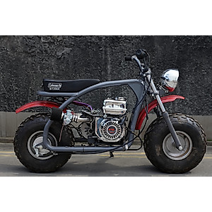 JMCHstore Brilliant Chrome Pull Start Recoil Starter Assembly for Predator 212 Coleman B200R CT200U EX 200cc Mini Bike, KT196 Go Kart Pull Cord Start Honda 6.5HP GX160 196 Hisun Engine Tao Motor