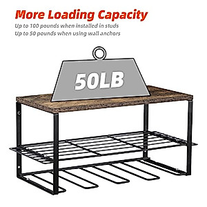 LING RUI 2 Pack Power Tool Organizer, Garage Organization and Storage, Drill Holder Wall Mount, Utility Rack for Cordless Drill, Gifts for Husband Men Dad Father Him