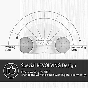 EUDEMON (4 Pack,White) Adjustable Door Guard Door Stop, Finger Pinch Guard,Revolving Door Stopper for Child Proofing, Pet Door Stopper,Easy to Install and Use Adhesive, no Tools Need