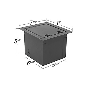 Elite Core | Recessed Floor Box | Customizable Plate