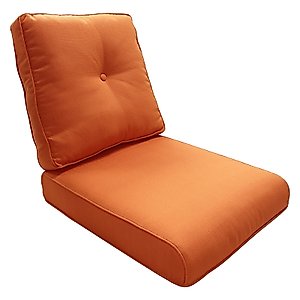 HUMMUH All-Weather Deep Seating Chair Cushions 22 x 24,Replacement Seat Cushions for Patio Chairs and Outdoor Couch