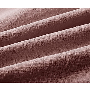 lymanchi Girl Cotton Linen Ruffle Halter Backless Princess Dress Infant Comfy Playwear 823 Dark Pink 120