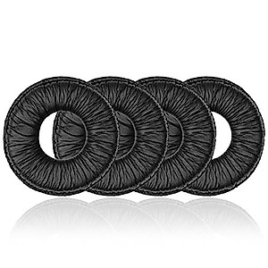 Geekria 2 Pairs QuickFit Replacement Ear Pads for Sony MDR-V150 V200 V250 V300 V400 ZX300 Headphones Earpads, Headset Ear Cushion Repair Parts (Black)