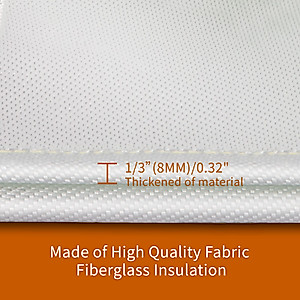 Welding Blanket 3X3FT, 1500GSM Heavy Duty Welding Blanket,Welding Blanket Fireproof,Thickness 1/3”(8mm),Thermal Resistant Insulation