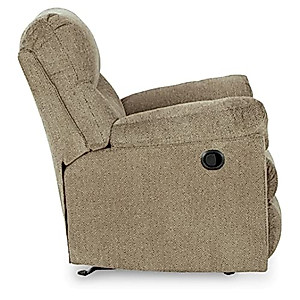Signature Design by Ashley Alphons Transitional Polyester Tufted Rocker Recliner, Light Brown