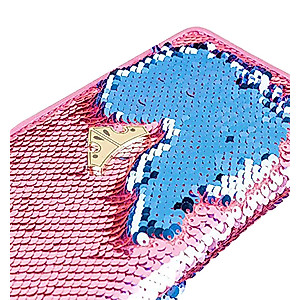 Loungefly x Disney Sleeping Beauty Sequined Zip-Around Wallet (Pink/Blue, One Size)