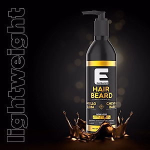 E Elegance Hair & Beard Conditioning Oil - Highly Moisturizing And Lightweight Beard Conditioner For Men, Great Smell, 3.38 Oz