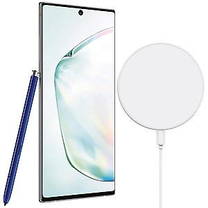 SAMSUNG Galaxy Note 10+ 5G (256GB, 12GB) 6.8" QHD+ AMOLED, Snapdragon 855, 4300mAh Battery (US 5G Model GSM Unlocked for AT&T, T-Mobile, Global) N976U (w/Fast Wireless Charger, Aura Glow)