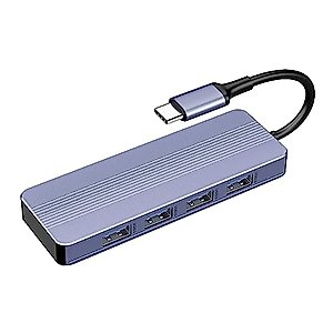 sunshot USB C Hub 4 Ports, Portable USB C 3.1 to Type C 3.0 Hub 5Gbps, Compatible with Laptop, PC Phone Tablet Supports USB Flash Drive,iPad，MacBook,Card Reader, Mouse, Keyboard, MIDI,and More