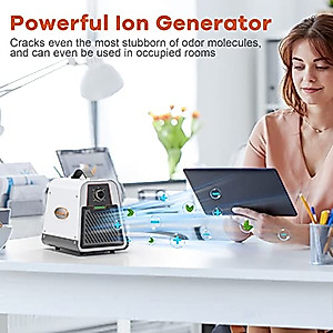 ABESTORM Ion-200 Ion Machine, Negative Ion Generator Can Efficient Neutralization of Unpleasant Odors, with Output - up to 30 Million Negative Ions/Sec, 2 Million Positive Ions/Sec for Rooms, Cars