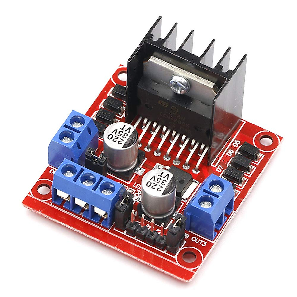 ACEIRMC 8pcs L298N Motor Driver Controller Board DC Dual H-Bridge Robot Stepper Motor Control and Drives Module for Arduino Smart Car Power MEGA R3 Mega2560