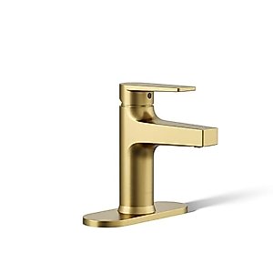 KOHLER Taut Single-Handle Bathroom Sink Faucet with Escutcheon
