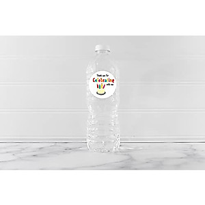 Birthday Cake Favor Stickers - Baby Shower Stickers - Birthday cake Party favor stickers- Thank you for Celebrating with me - Set of 40 stickers