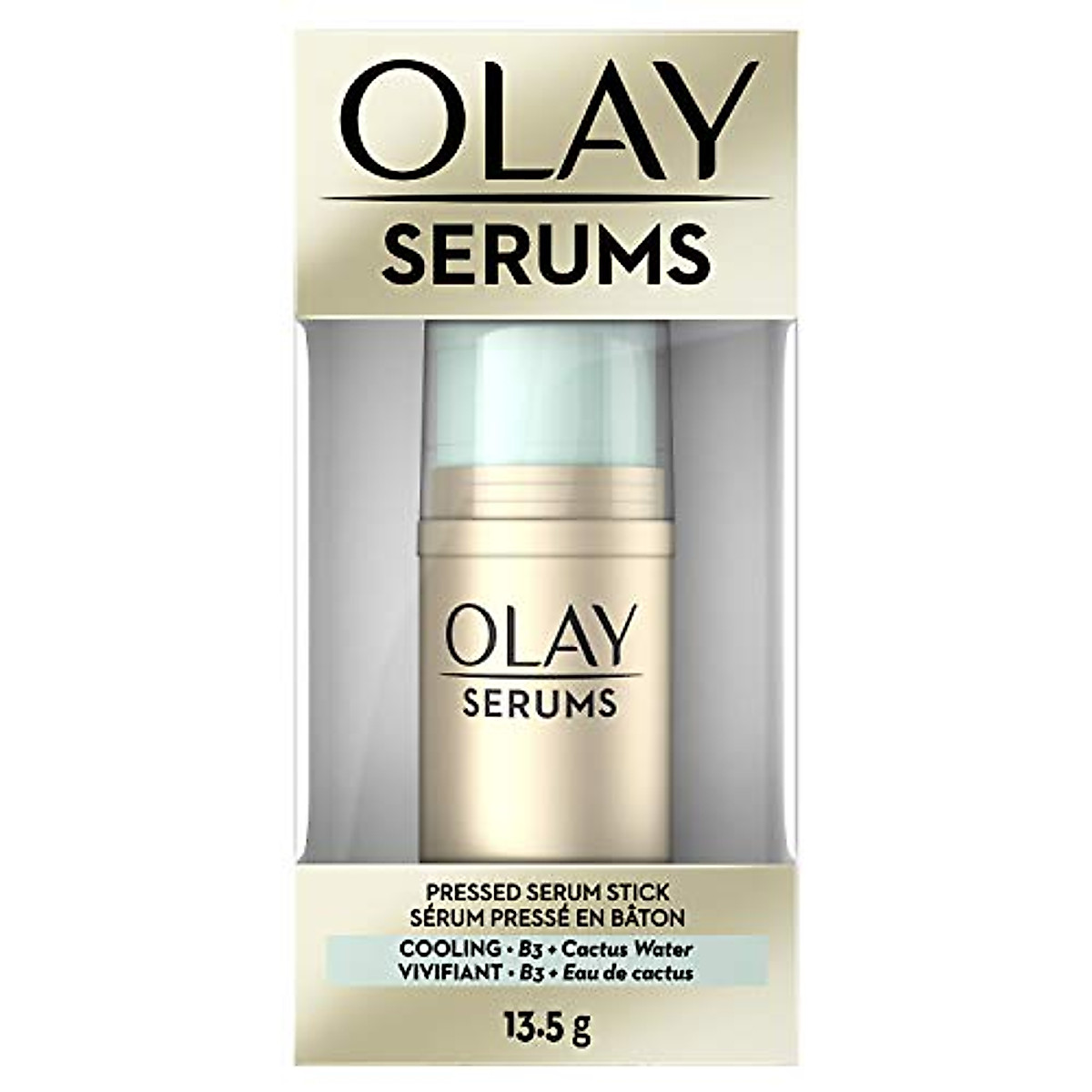 Face Serum by Olay, Skin Cooling Serum Stick with Vitamin B3 and Cactus Water, 0.47 Fl Oz