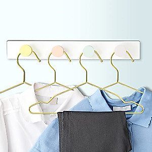Wire Hangers Children's Hangers Strong Metal Children Clothes Hangers for Closet Space Saving Hanger for Hanging Coats Pants Clothes, 12 x 6.5 Inch (Gold, 72 Pcs)
