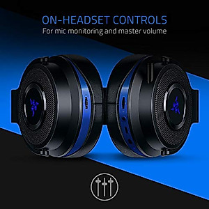 Razer Thresher - Lag-Free Wireless Connection - Retractable Digital Microphone - Gaming Headset Works with PC & PS4