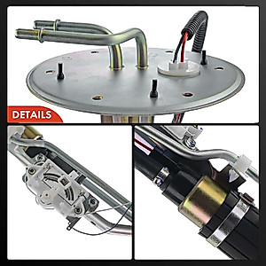 A-Premium Electric Fuel Pump Assembly with Sending Unit Compatible with Ford F50, F-250, 1997 1998, 4.2L 4.6L 5.4L, 139" 157" Wheelbase, Replace# F65Z9A407AB