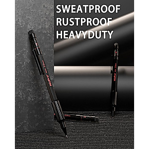 Nicpro 3 Pack 2mm Mechanical Pencils Set with Case, 33 Graphite Lead Refills (4B 2B HB 2H 4H), 36 Colored Lead, Erasers -Weatherproof Metal Barrel, Heavy Duty Carpenter Pencil For Drawing Sketching