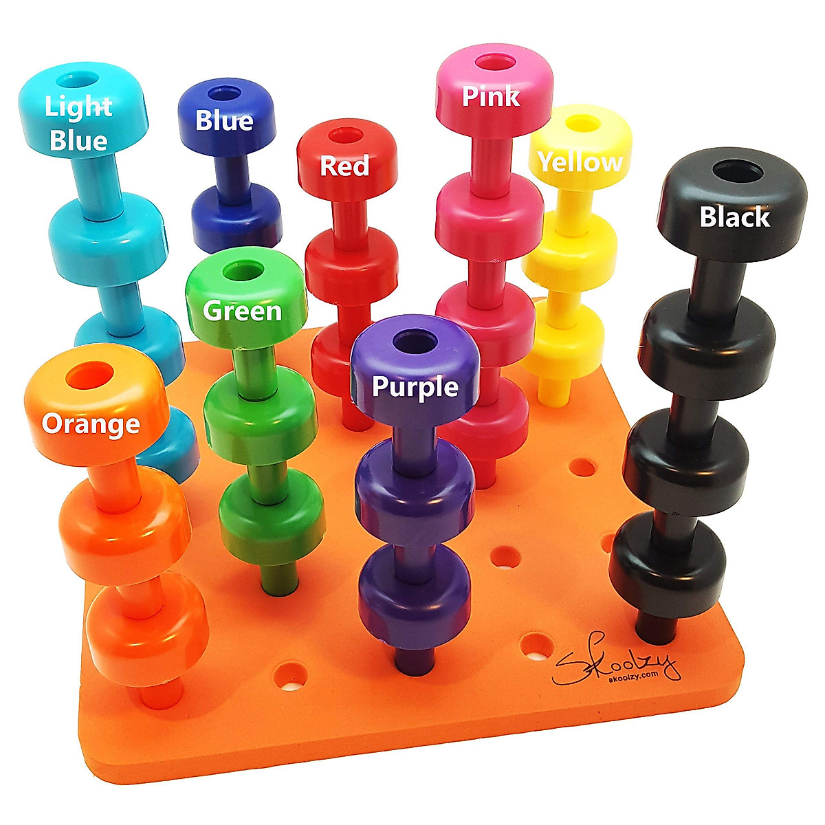 Skoolzy Fine Motor Skills Toys for Kids - Preschool Lacing Beads and Pegboard with Pattern Cards - Montessori Occupational Therapy Games for Kids