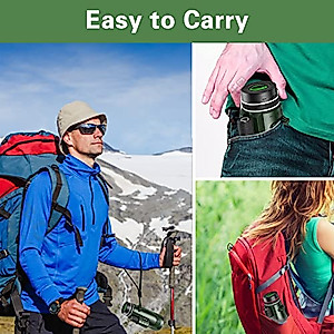 80x100 HD Monocular Telescope, High Power Monocular for Adults with Smartphone Adapter & Tripod, for Camping and Concerts Bird Watching Wildlife Camping Hiking