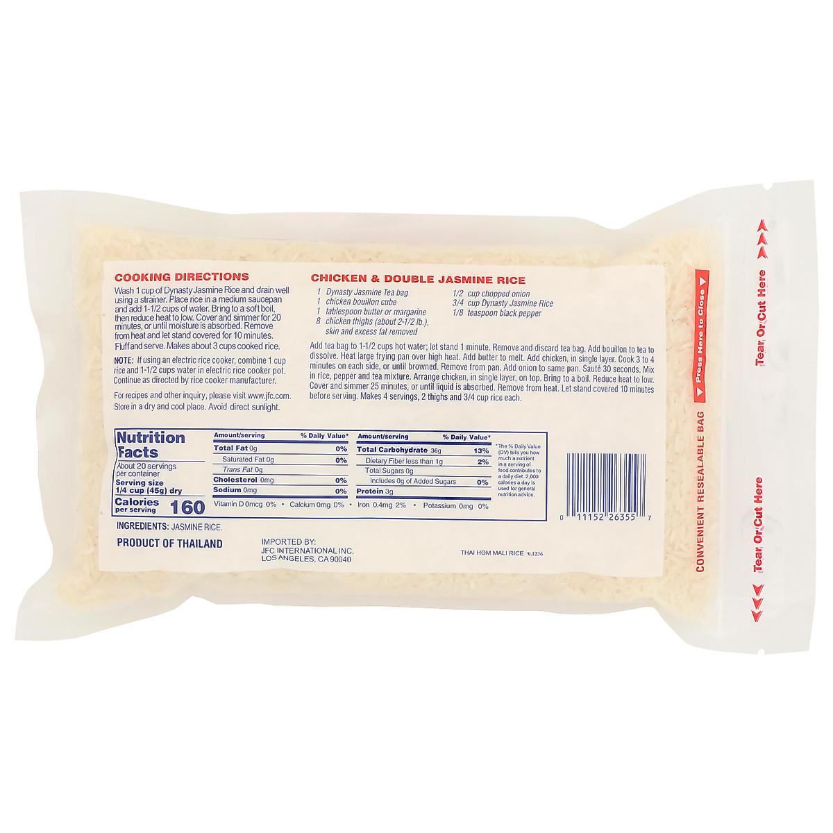 Dynasty Jasmine Rice, 32 oz