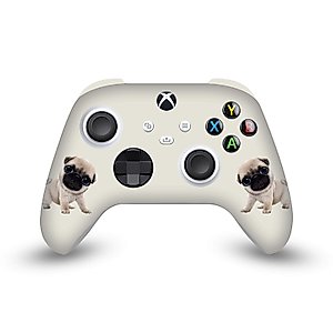 Head Case Designs Officially Licensed Animal Club International Pug Faces Vinyl Sticker Gaming Skin Case Cover Compatible with Xbox Series X / S Controller