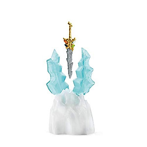 Schleich Eldrador Creatures, Mythical Creatures Toys for Kids, Attack on Ice Fortress Set with Ice Monster and Jungle Monster Action Figures, Ages 7+