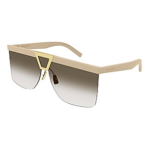 SAINT LAURENT SL 537 PALACE Ivory/Brown Shaded 99/1/145 women Sunglasses