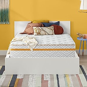 Simmons Amazon Exclusive - Premium Hybrid Memory Foam Mattress - 12 Inch, Queen Size, Individually Wrapped Coils, Cooling Foam, Quilted Cover, CertiPur-US Certified, 100-Night Trial
