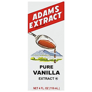 Adams Extract Pure Vanilla Extract 4 Fl Oz (Pack of 6)
